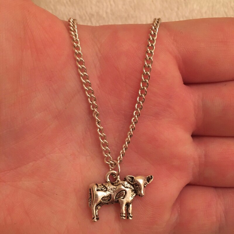 Cow Necklace - Etsy