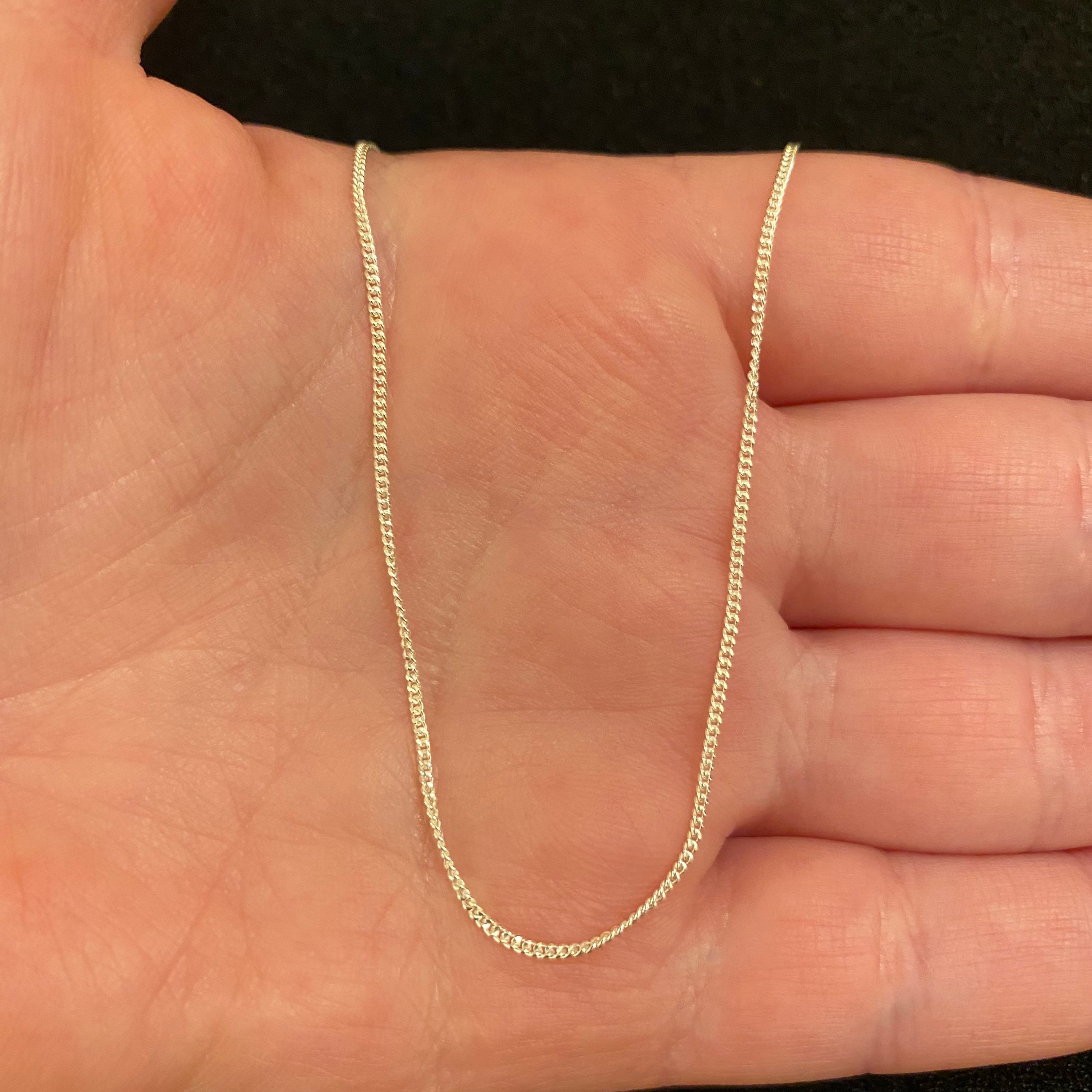 Sterling Silver Chain Necklace With Nightingale Charm - Etsy