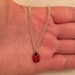 Silver Chain Necklace With Ladybird Charm, Ladybird Necklace, Ladybug ...