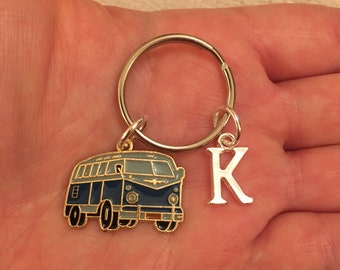Personalized Kombi Westfalia Camper Key Ring // Silver Key Ring ...