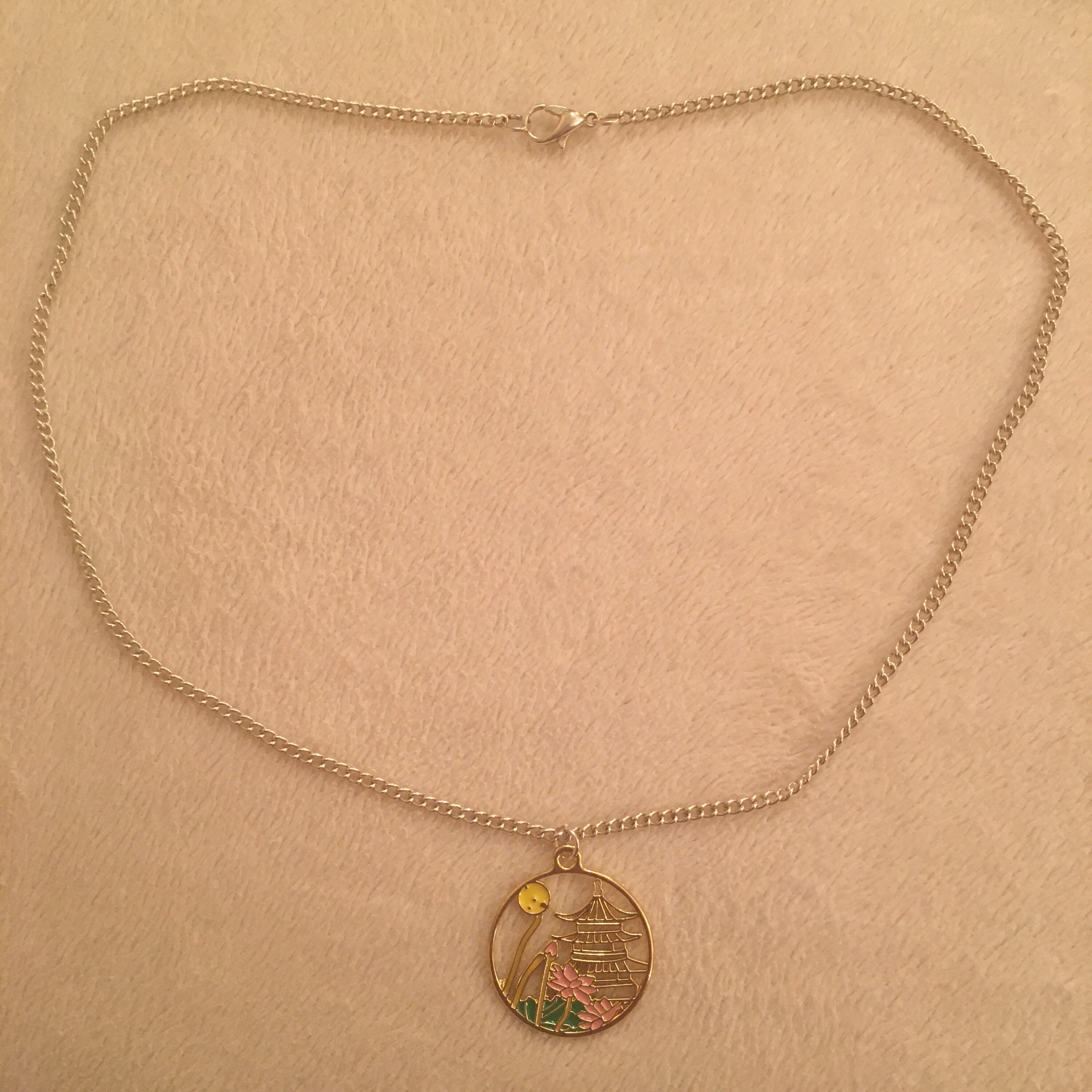 Silver Chain Necklace With Skyline/ Landscape Charm Skyline - Etsy