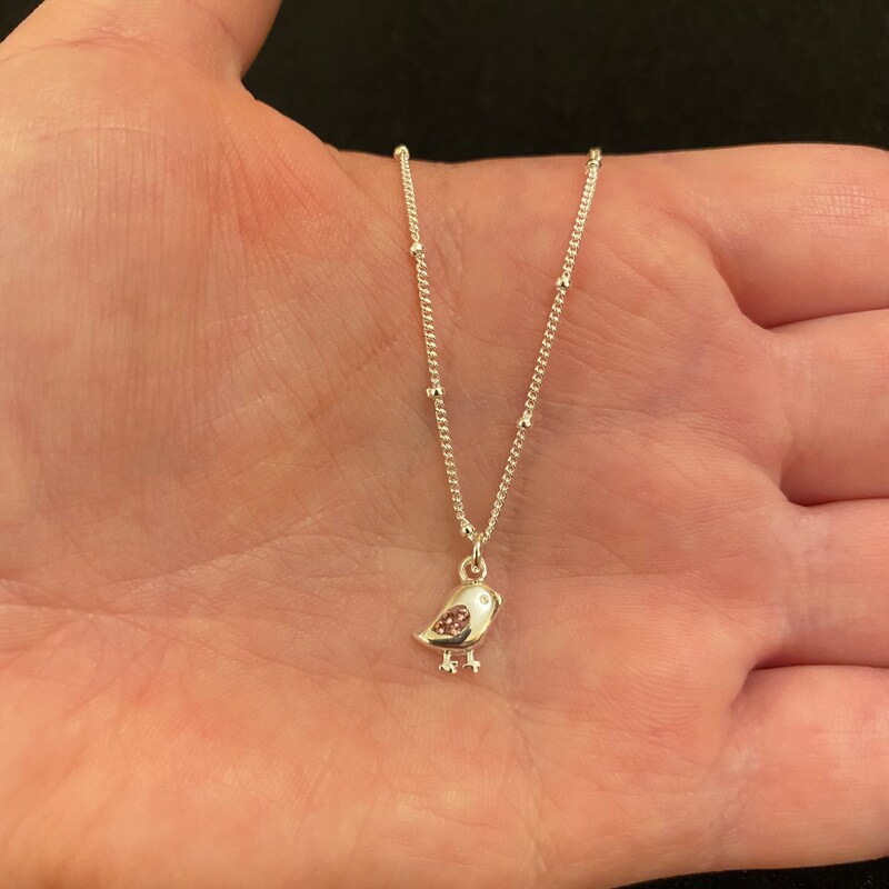 Silver Bird Necklace - Etsy