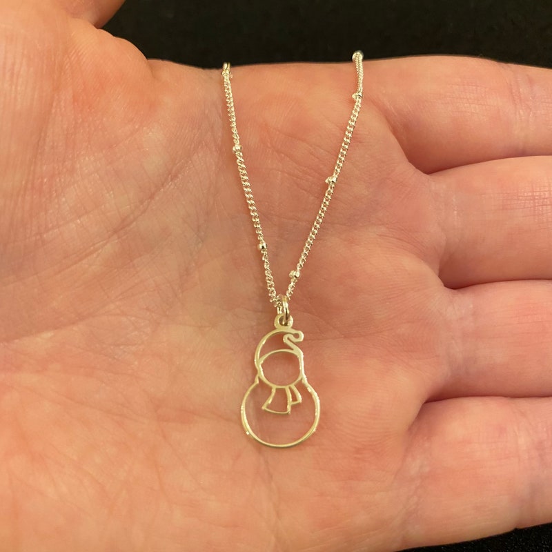 Snowman Necklace - Etsy