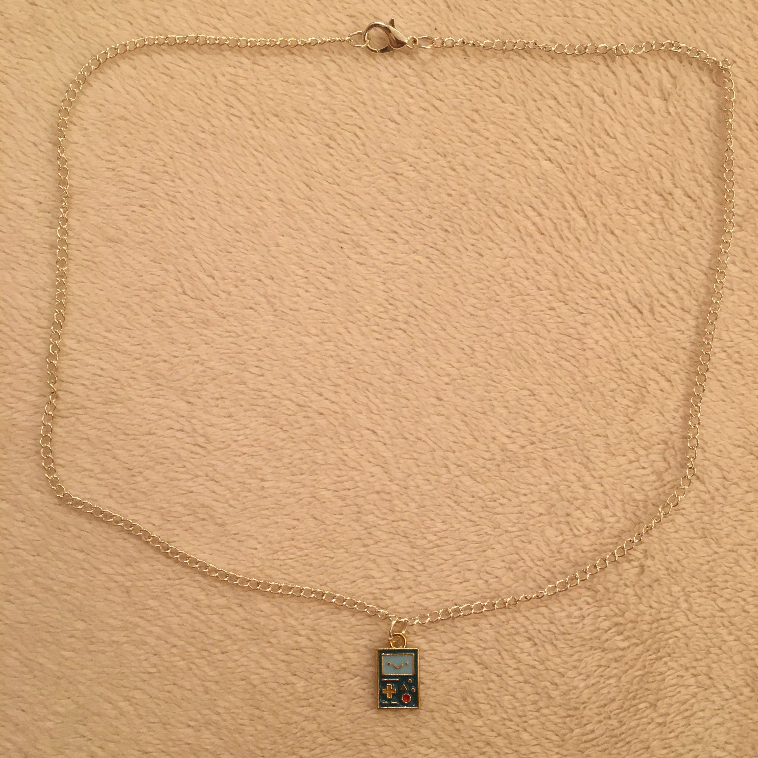 Silver Chain Necklace With Game Console Charm Game Console - Etsy