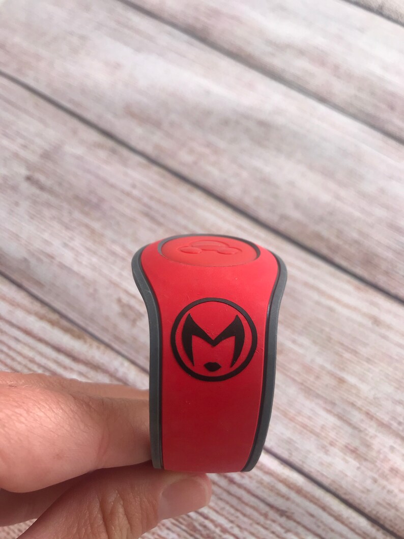 Avengers Disney Magic Band Decal Wanda Symbol Sticker Red | Etsy