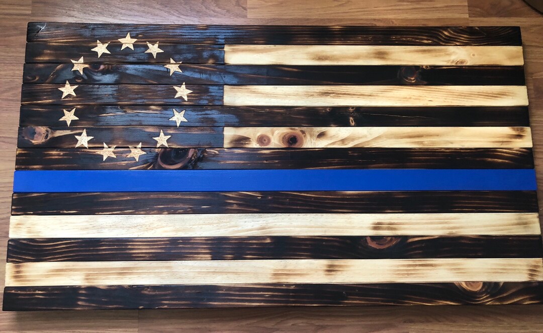 Handmade Police American Flag - Etsy