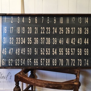 BINGO Wood Sign Farmhouse Wood Sign Distressed Sign Farmhouse Decor ...
