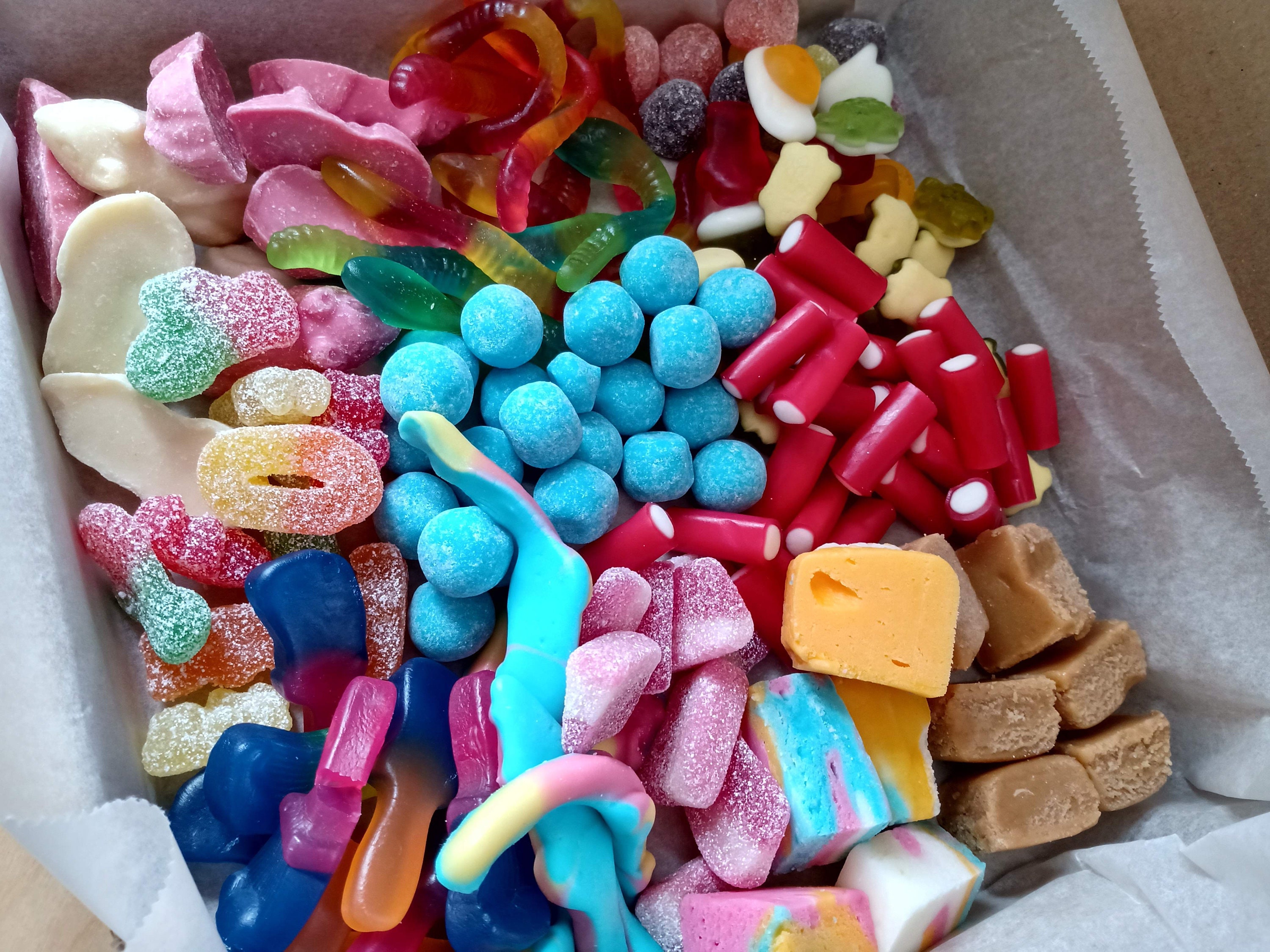 Pick n mix sweets choose your own Box. pouch large variety | Etsy