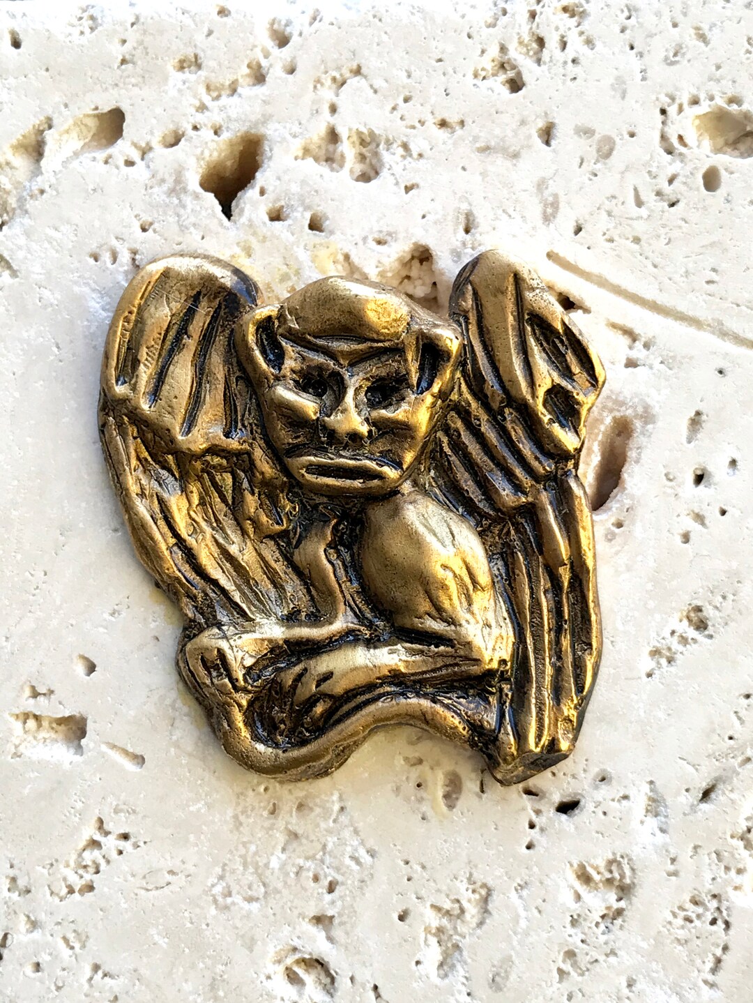 Flying Monkey Gargoyle Stone Tile Chicago Building Gothic Lover ...