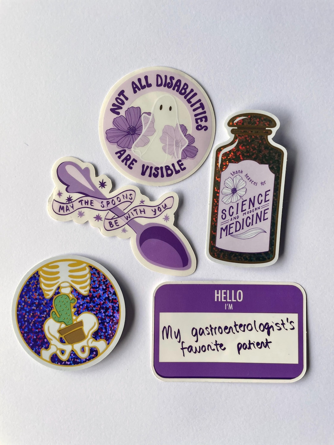 Hand-drawn IBD Awareness Vinyl Stickers | Durable, Waterproof, Original ...