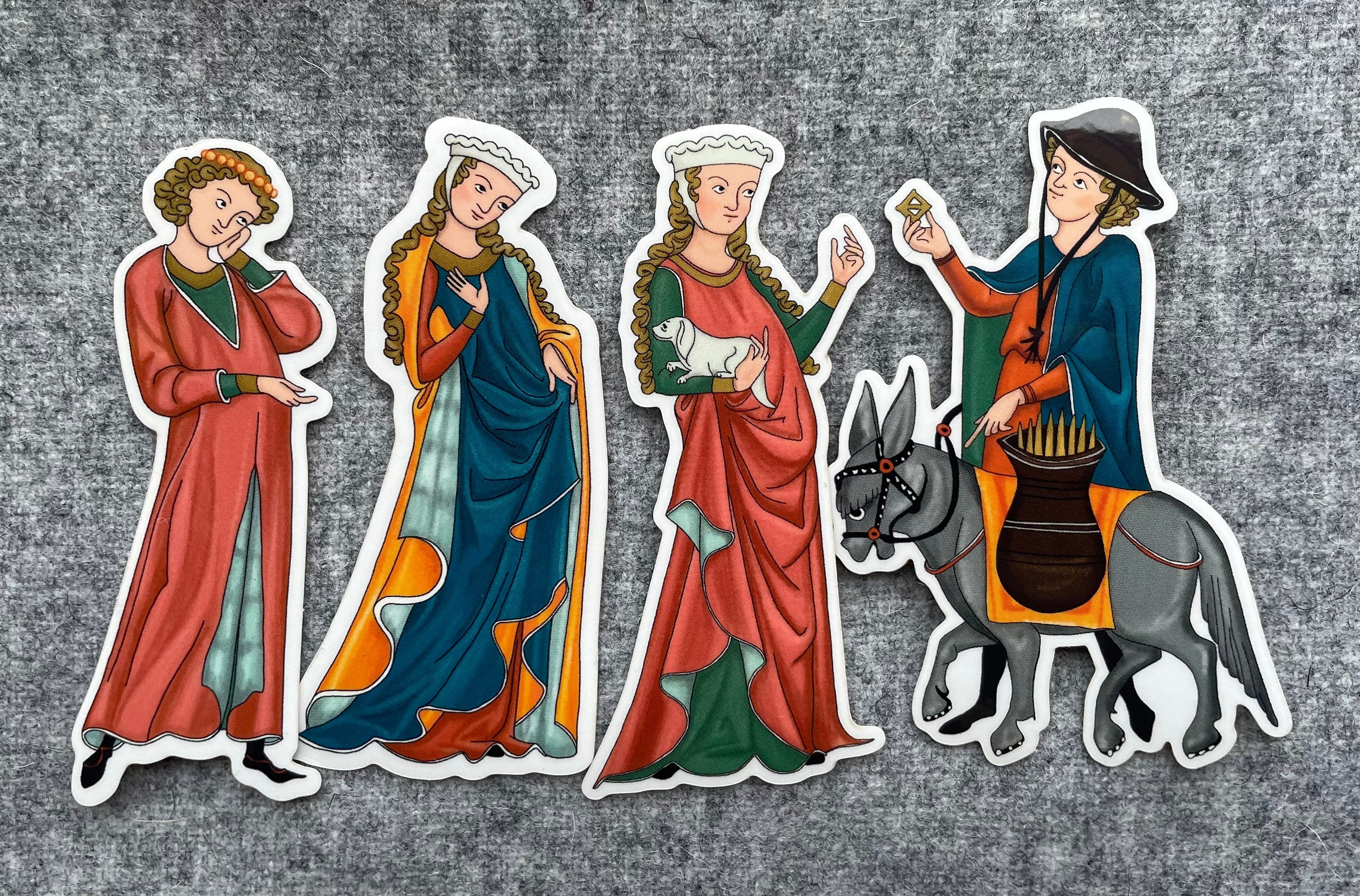 Medieval Manuscript Vinyl Stickers - Etsy