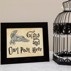 Unique Harry Potter Inspired Gift Table Owl Post Sign | Etsy