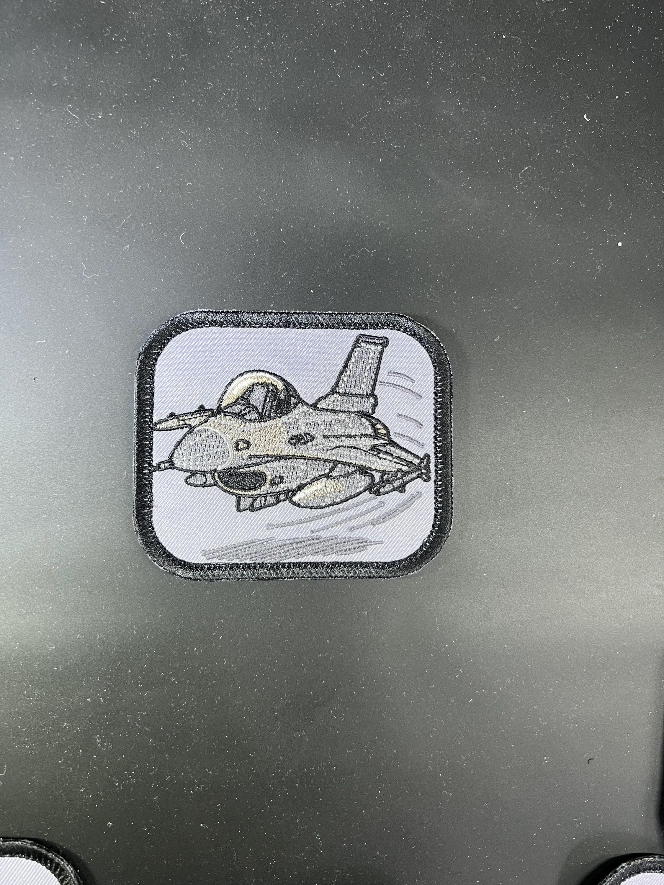 Caricature Aircraft Patches by Blackhat Designs- A-10, Corsair, Apache ...