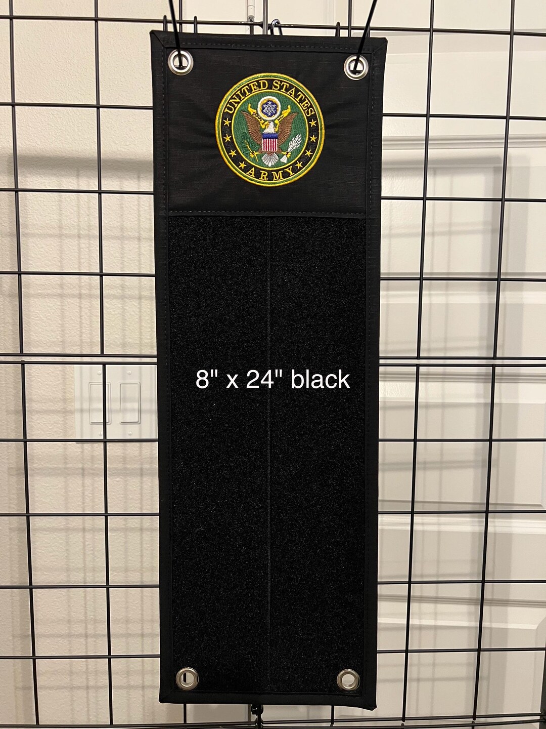 U.S. Army Embroidered Patch Board - Black Velcro Display (8x24) - Etsy