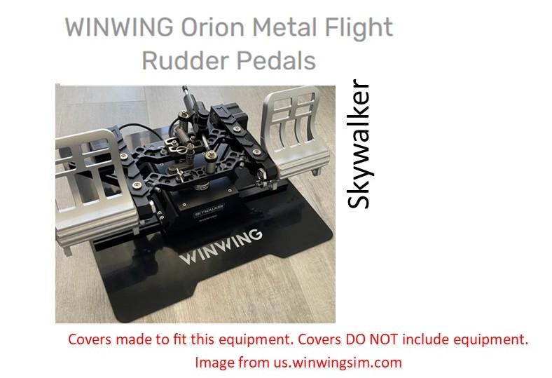 Winwing Skywalker Rudder Pedals Cover - Flight Simulator Dust Protector ...