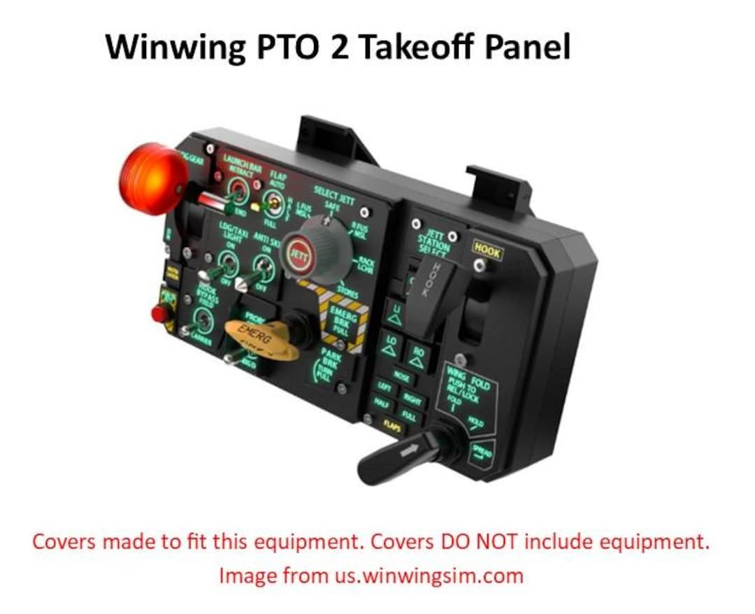 Cover - Winwing Panels (PTO, PTO2, PCR)- - Flight Simulator Dust Cover ...