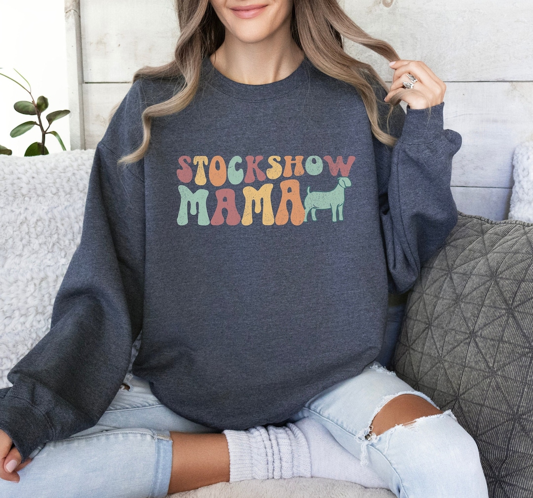 Stock Show Mama Doe Goat Sweatshirt Livestock Show Mom Shirt - Etsy