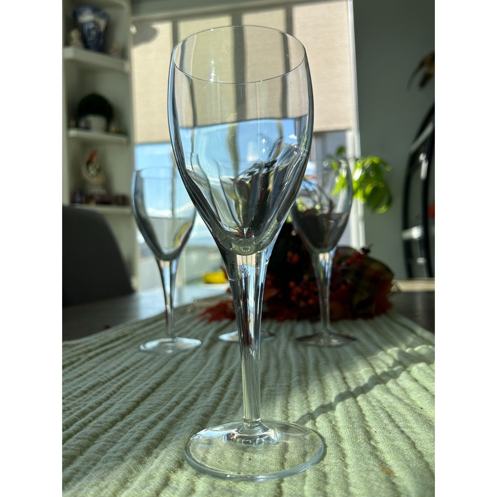 Set of 4 Gorgeous, Simple Crystal Goblets by Crate and Barrel - Etsy