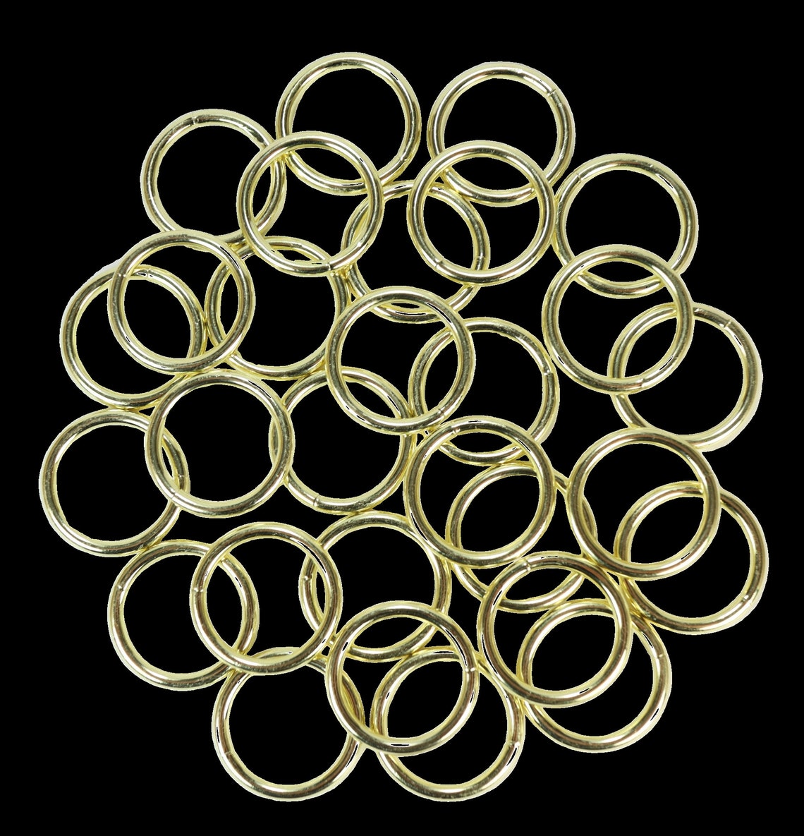 1 Inch Gold Metal Rings Hoops for Crafts Bulk Wholesale 100 - Etsy