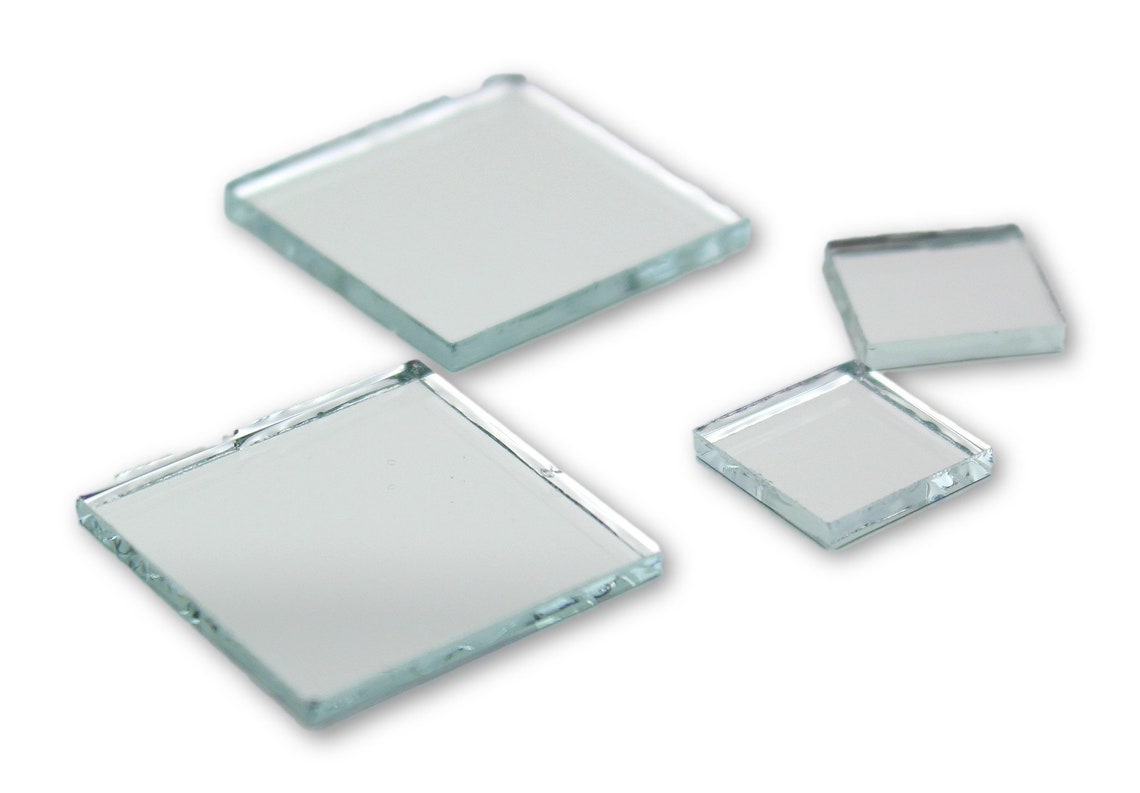 Small Mini Square Craft Mirrors 0.5 & 1 Inch 25 Pieces Mirror - Etsy