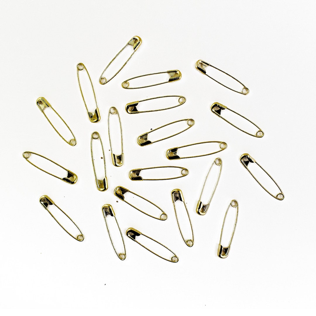 Gold Safety Pins Bulk Size 00 - 0.75 Inch 1440 Pieces Premium Quality ...