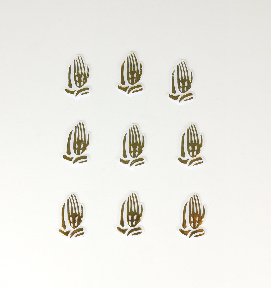 Small Mini Plastic Praying Hands White With Gold Bulk 144 Pieces - Etsy