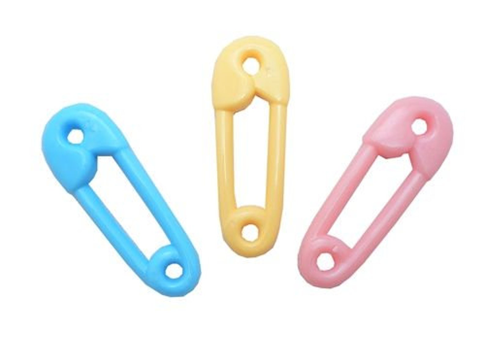 2.5 Inch Pink Small Plastic Diaper Pins for Baby Shower Favors - Etsy