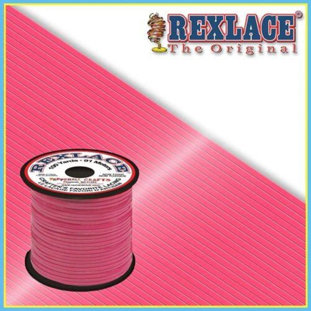 Glow in the Dark Pink Plastic Rexlace 100 Yards - Etsy