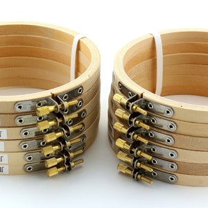 5 Inch Round Wooden Embroidery Hoops Bulk 12 Pieces - Etsy
