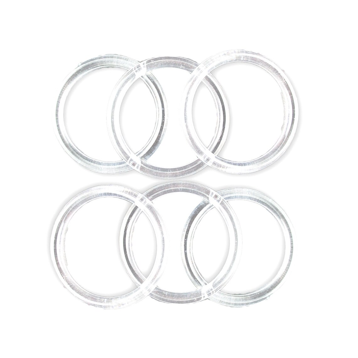 5" Clear Plastic Rings 12 Pieces - Etsy