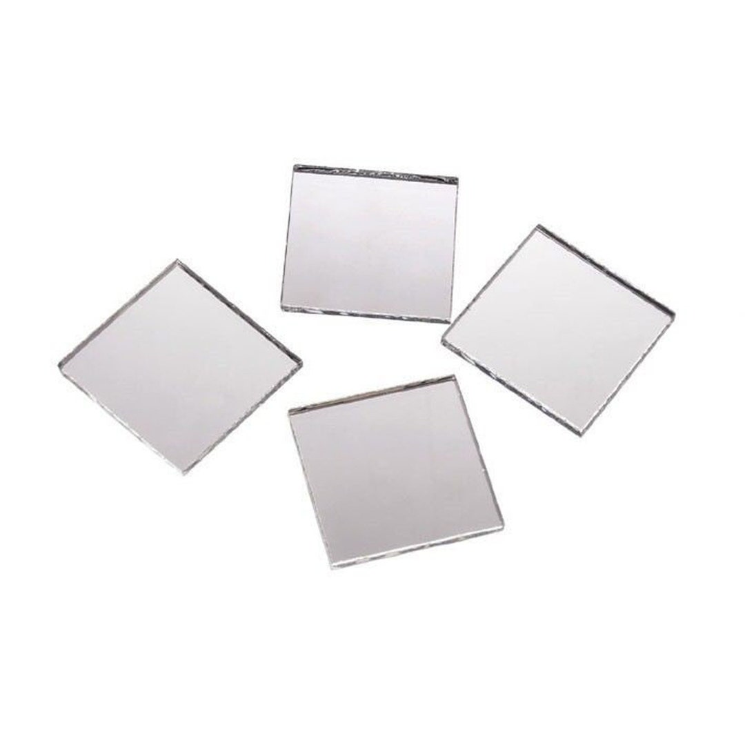 2 Inch Glass Craft Small Square Mirrors Bulk 48 Pieces Square Mosaic ...