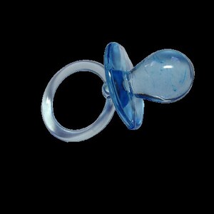 0.5 X 0.75 Inch Plastic Mini Clear Blue Baby Pacifiers Bulk 144 Pieces ...
