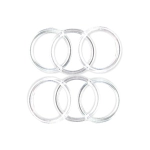 4 Inch Clear Plastic Acrylic Craft Rings 5/16 Inch Thick 12 Pieces - Etsy