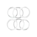 4 Inch Clear Plastic Acrylic Craft Rings 5/16 Inch Thick 12 Pieces - Etsy