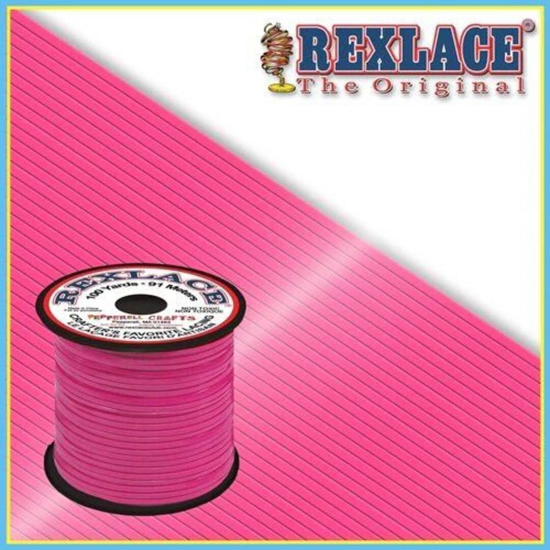 Neon Pink Plastic Rexlace 100 Yards - Etsy