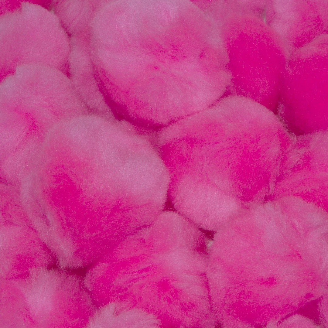 1.5 Inch Pink Craft Pom Poms 50 Pieces - Etsy