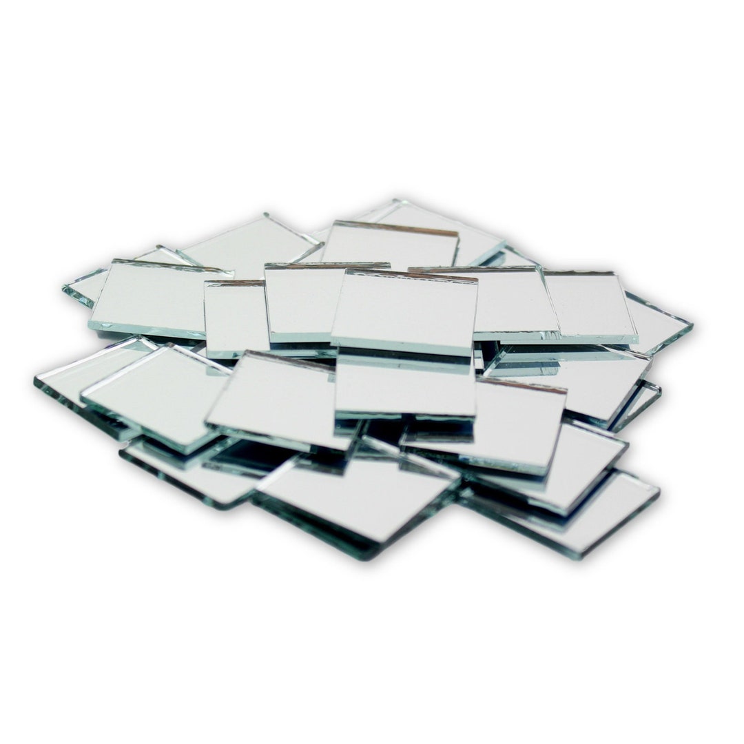 1 Inch Small Mini Square Craft Mirror 25 Pieces Mirror Mosaic Tiles - Etsy