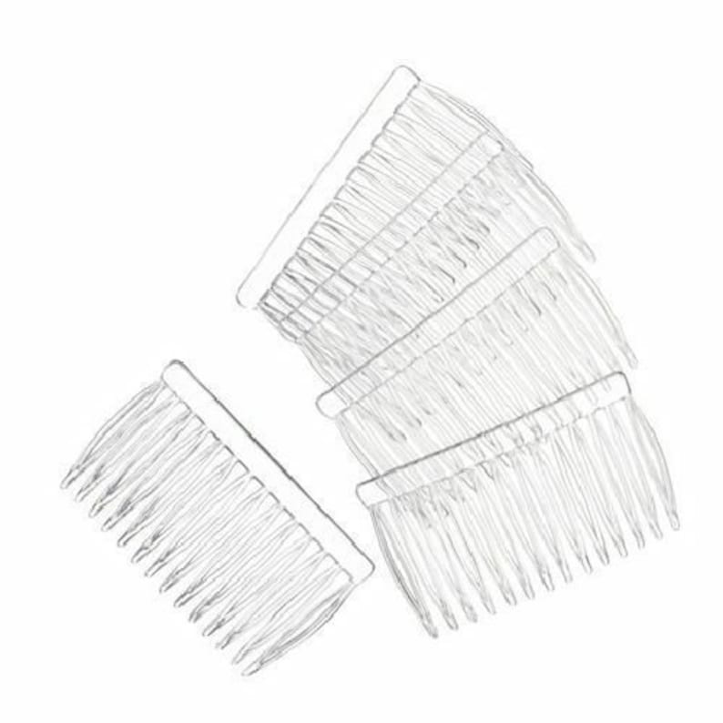 Clear Plastic Side Combs Bulk for Hair 12 Pieces | Etsy
