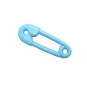 2.5 Inch Blue Small Plastic Diaper Pins for Baby Shower Favors 12 ...