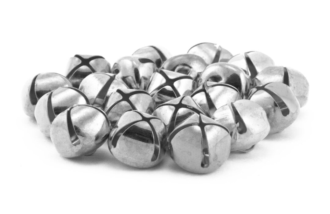0.75 Inch 20mm Small Silver Craft Jingle Bells Bulk 100 Pieces - Etsy