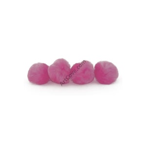 2 Inch Pink Craft Pom Poms 25 Pieces - Etsy
