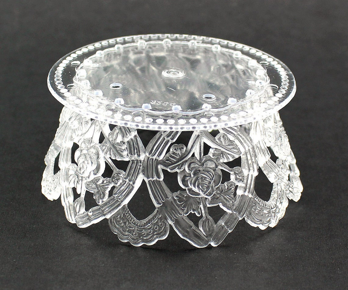 3.5 Inch Clear Plastic Ornament Base for Cake Topper Base & - Etsy