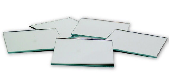 3 Inch Glass Craft Small Square Mirrors Bulk 100 Pieces Mosaic | Etsy