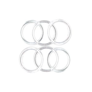 3 Inch Clear Plastic Acrylic Craft Rings 5/16 Inch Thick 12 Pieces - Etsy