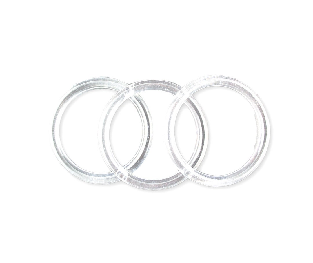 3 Inch Clear Plastic Acrylic Craft Rings 5/16 Inch Thick 12 Pieces - Etsy
