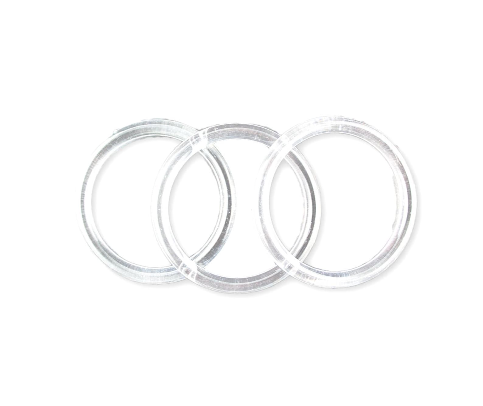 3 Inch Clear Plastic Acrylic Craft Rings 5/16 Inch Thick 12 Pieces - Etsy
