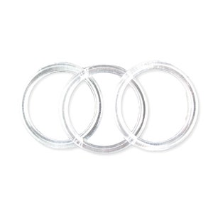 3 Inch Clear Plastic Acrylic Craft Rings 5/16 Inch Thick 12 Pieces - Etsy