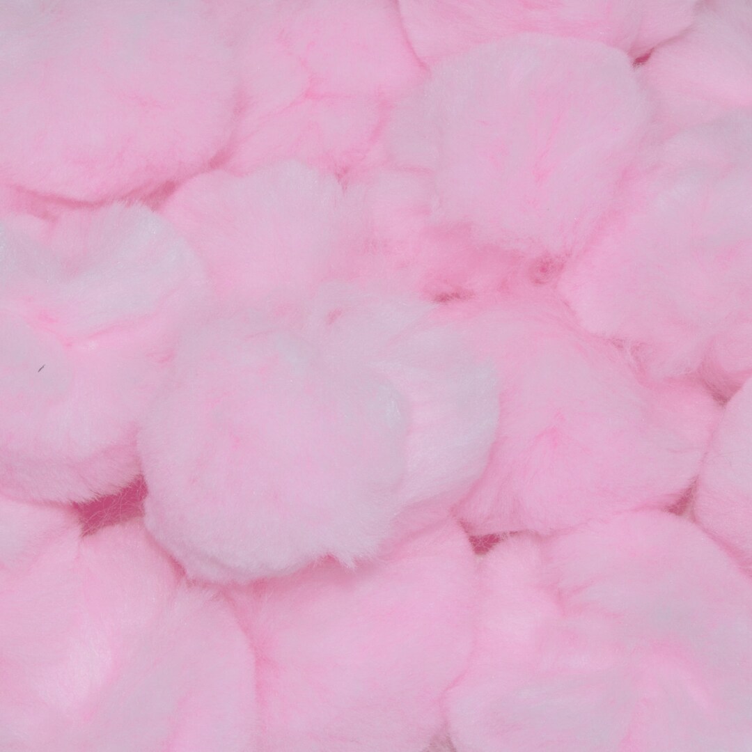 2 Inch Light Pink Craft Pom Poms 25 Pieces - Etsy