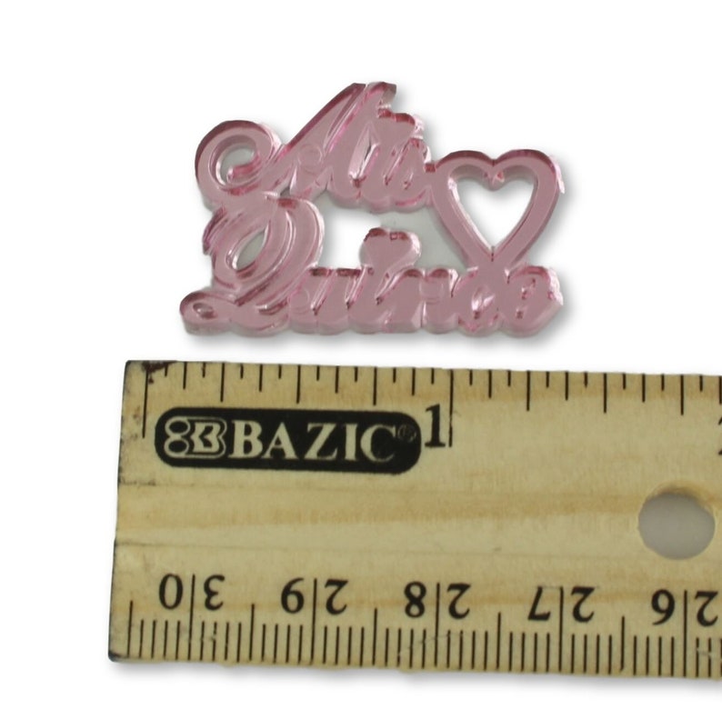 Pink Mini Mis Quince Acrylic Sign Charm Capias 24 Pieces - Etsy
