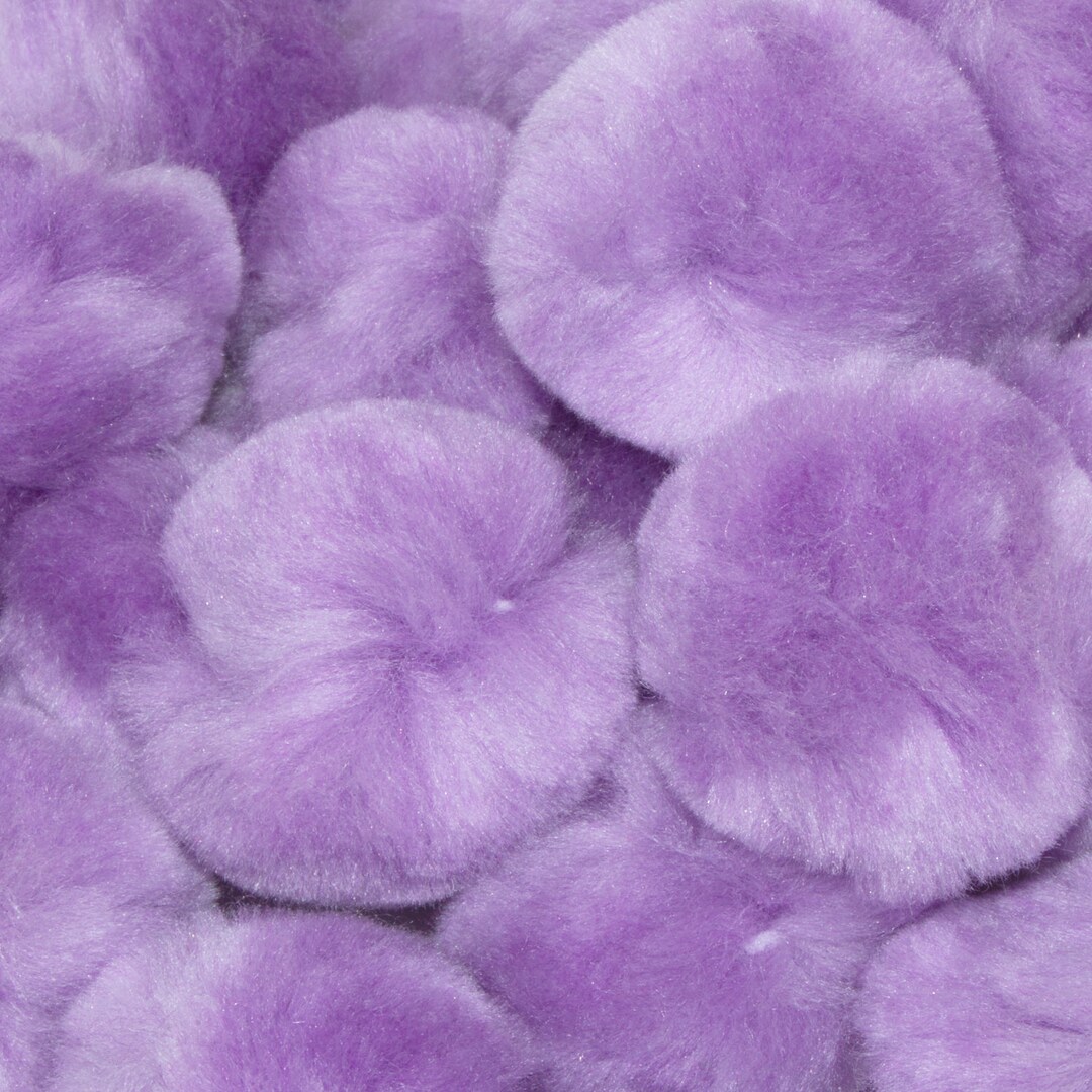 1.5 Inch Lavender Craft Pom Poms 50 Pieces - Etsy
